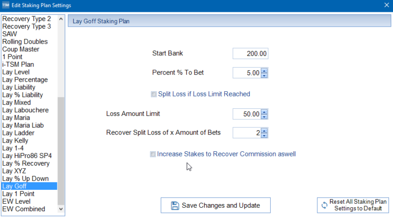 Lay Goff Staking Plan - The Staking Machine